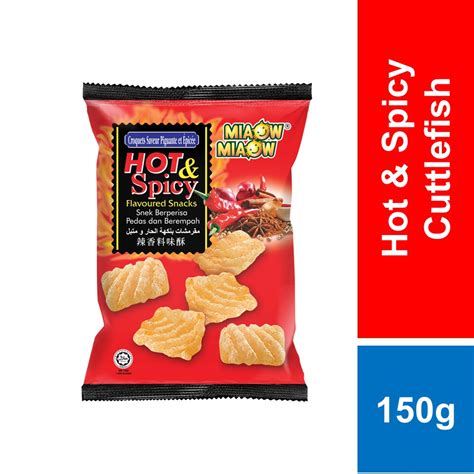 Miaow Miaow Hot And Spicy Cuttlefish Crackers 150g Shopee Malaysia