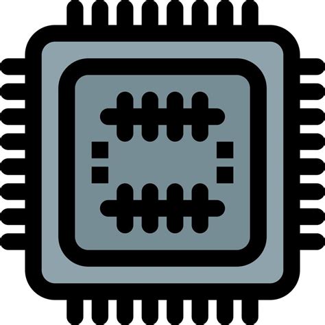 System Tech Technology Cpu Flat Color Icon Vector Icon Banner Template