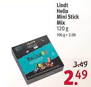 Lindt Hello Mini Stick Mix Angebot Bei Rossmann 1prospektede