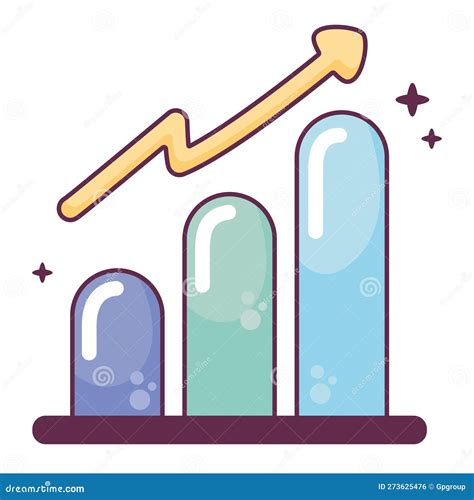 Cute Bars Graph Stock Vector Illustration Of Design 273625476