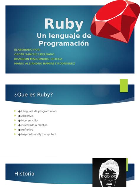 Ruby Pdf Ruby Lenguaje De Programación Ingeniería Informática