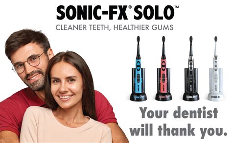 Sonic Fx Solo Electric Toothbrush 10 Brush Heads Interdental