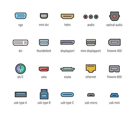Hdmi Port Symbol Vector Images Over 720