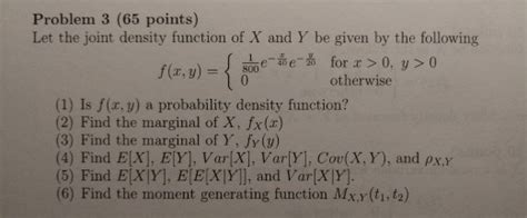 solved problem 3 65 points let the joint density function