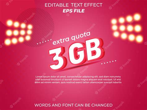 Premium Vector 3 Gb Text Effect Font Editable Typography 3d Text
