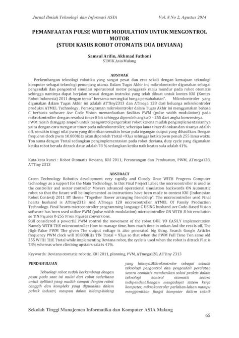 Pdf Pemanfaatan Pulse Width Modulation Untuk … Dokumen Tips