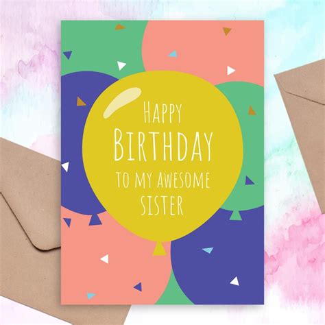 Happy Birthday Little Sister Cards