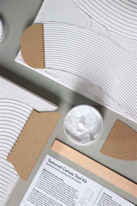 Diy Textured Canvas Toolkit Etsy
