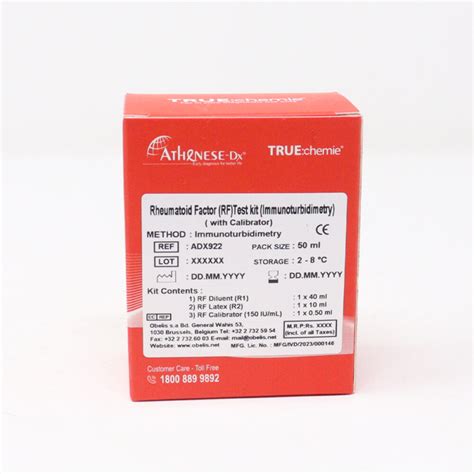 Rheumatoid Factor Rf Test Kit Ivd Clinical Chemistry Products Athenese Dx Store