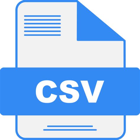 csv file generic color lineal color icon