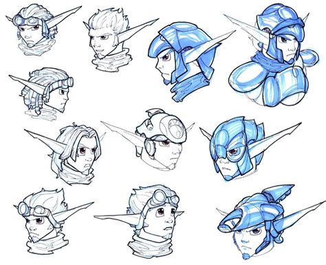 Jak Faces Characters And Art Jak 3 Character Art Face Artwork Game Concept Art