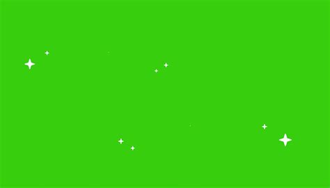 فوتیج ستاره های درخشان در پس زمینه صفحه سبز می درخشند