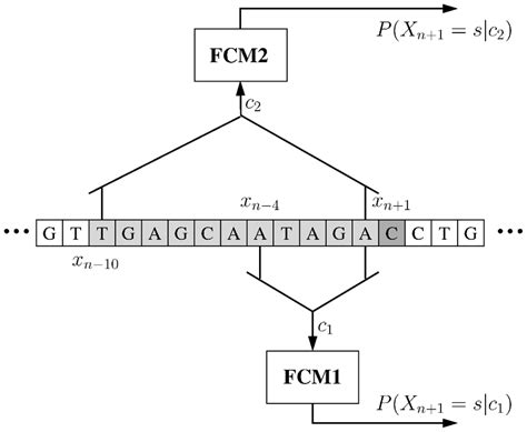 example of finite context models in this example and the context