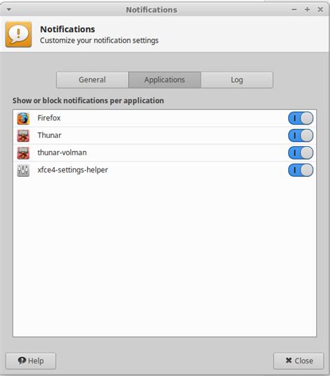 Appsxfce4 Notifydpreferences Xfce Docs Appsxfce4 Notifydpreferences Xfce Docs