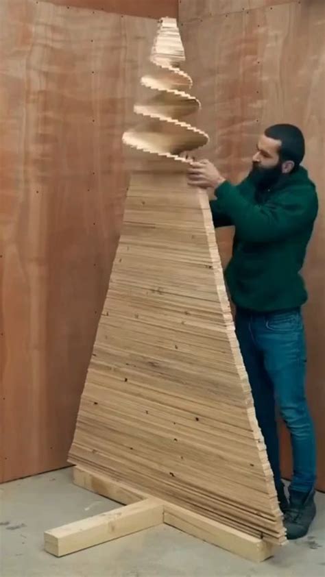 Learn Amezing Diy Christmas Tree Woodwork Video Diy Wooden Spiral