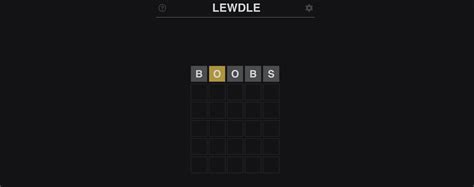 Lewdle Is The NSFW Wordle Clone Your Dirty Mind Deserves Entertainment