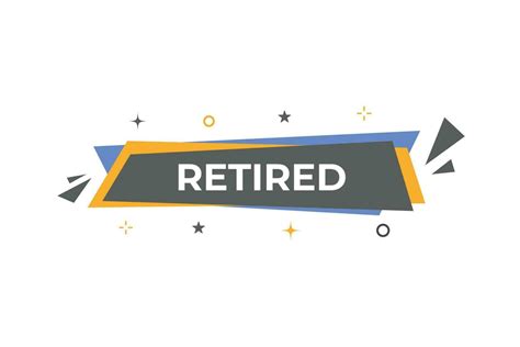 Retired Button Speech Bubble Banner Label Secure Checkout 24204538 Vector Art At Vecteezy