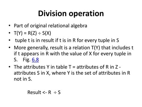 Ppt Relational Algebra Chapter 61 65 Powerpoint Presentation