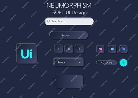 Premium Vector 3d Neumorphism Soft Ui Design 3d Buttons