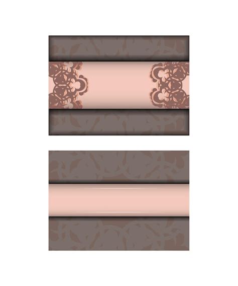 Premium Vector Luxury Printed Leaflet In Pink Color Prepared For