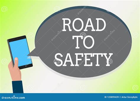 Word Writing Text Road To Safety Business Concept For Secure Travel