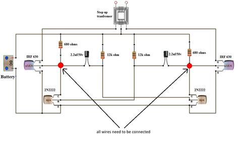 How To Build A V To V W Inverter Circuit Diagram Step By Step Guide