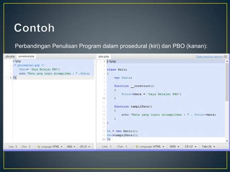 Pbo Pemograman Berbasis Objek Pptx