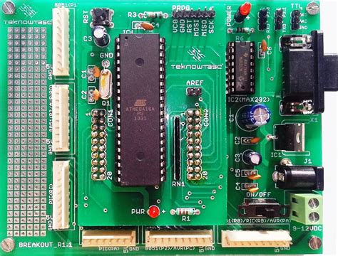 teknowtasc avr microcontroller development board tkavrbob05 at rs 1000