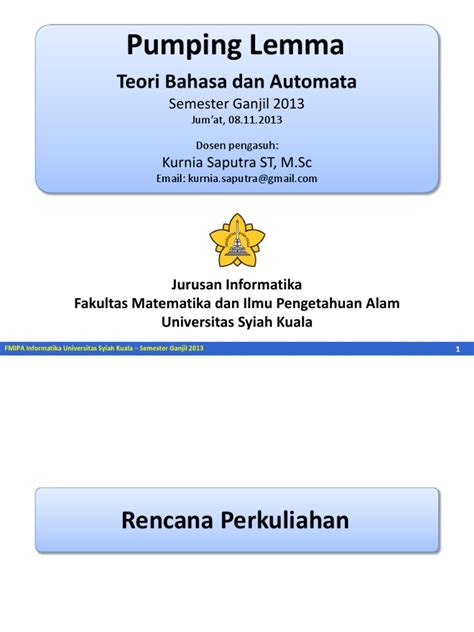 pumping lemma pdf