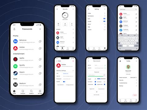 Easy Password Manager App Ui Design By Sajjad Hossain On Dribbble