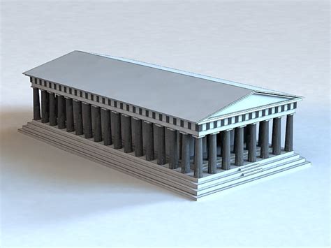 Ancient Roman Building 3d Model 3ds Max Files Free Download Cadnav