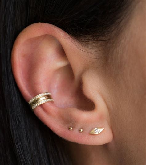 14k Gold Ear Cuff Etsy