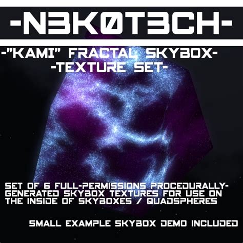 Second Life Marketplace [ Nt ] Kami Skybox Texture Set [boxed]