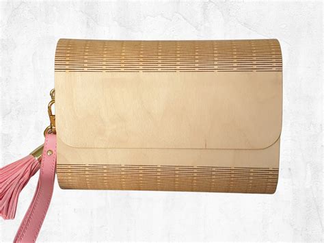 Wooden Purse Laser Cut Bag Laser Cut Handbag Dxf Laser Cut Hand Bag For Straps Laser Purse