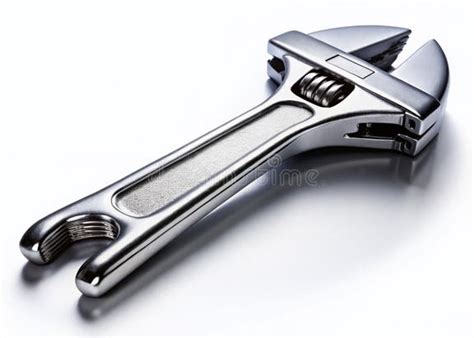 Massive Industrial Wrench A Detailed Closeup Of A Powerful Tool For