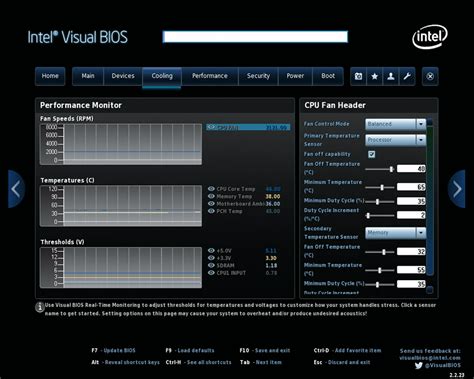 Nuc Cooling And Fan Controls In Nuc Products With Visual Bios