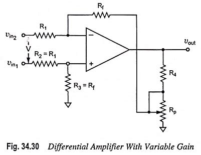 Op Differential Amplifier Circuit Diagram And Its Operation