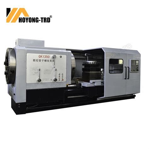 cnc hollow spindle oil country lathe pipe threading lathe qk1350 qk1343