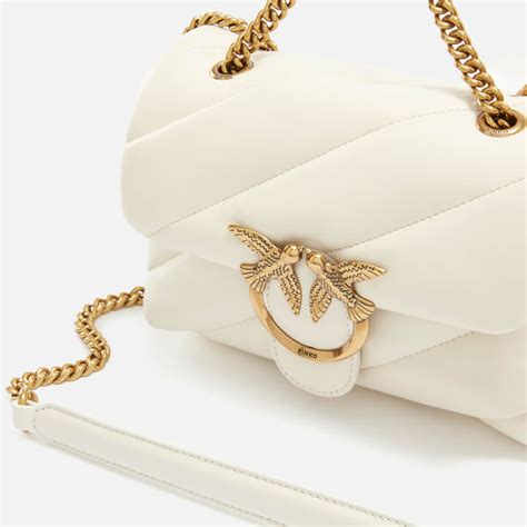 Pinko Love Puff Mini Chevron Leather Bag
