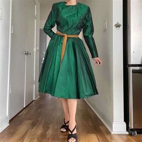 Vintage Emerald Green Dress