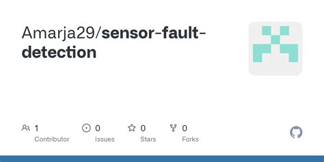 Github Amarja Sensor Fault Detection