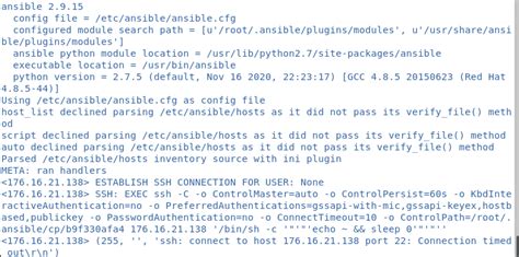 Linux Ansible Wont Connect Via Ssh Server Fault