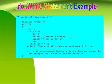 Control And Looping Statements In C Powerpoint Slides Learnpick India