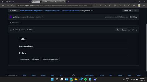 No Assignment In Lesson Issue Microsoft Data Science For Beginners GitHub