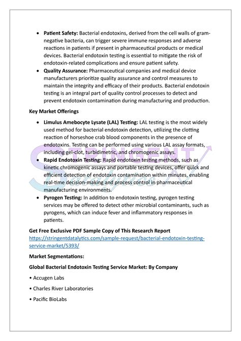 ppt bacterial endotoxin testing service powerpoint presentation free