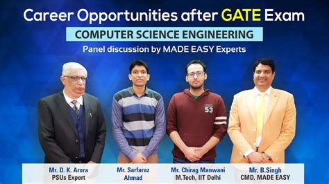 Career Opportunities After Gate Computer Science Engineering Made Easy Youtube