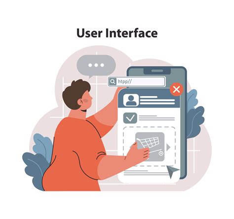 Web Browsing And User Interface Concept Flat Vector Illustration