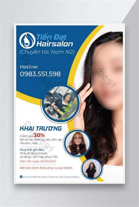 เทมเพลตการออกแบบโปสเตอร์ร้านทำผมสปาความงาม แบบ Ai ดาวน์โหลดฟรี Pikbest