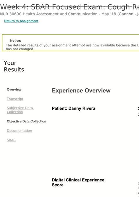 NR110 Danny Rivera Objective GRADED A LATEST 2023 Danny Rivera Objective Stuvia US