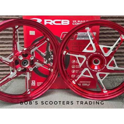 Rcb Ct600 Mags Honda Click 125 Click 150 4 Holes Cnc Mags Shopee Philippines